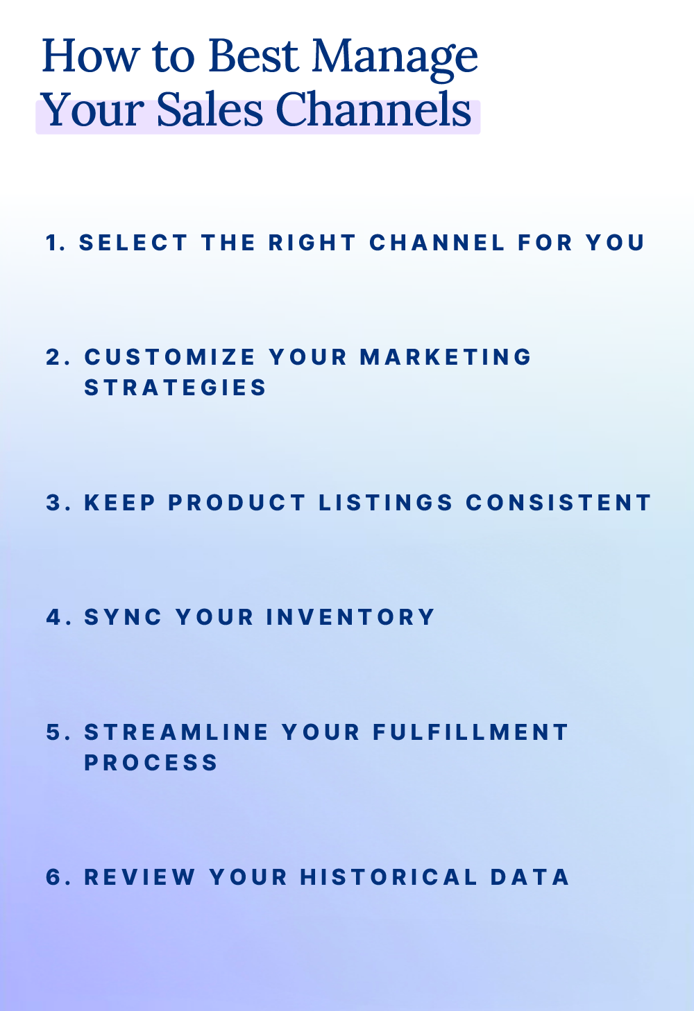 Best Practices for Managing Sales Channels | Cin7