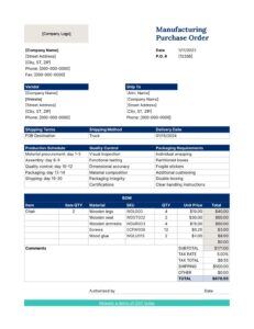 5 free purchase order templates - Cin7